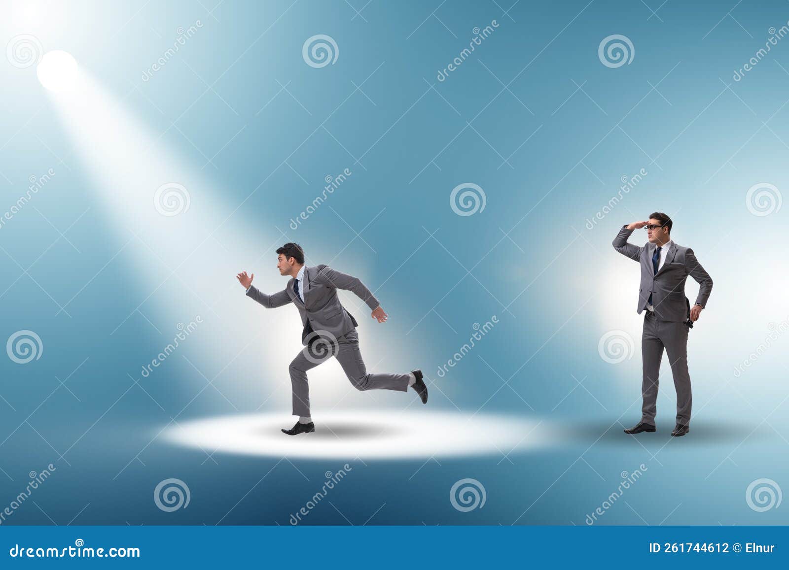 Business People Under the Spotlight Stock Photo - Image of human, glow ...