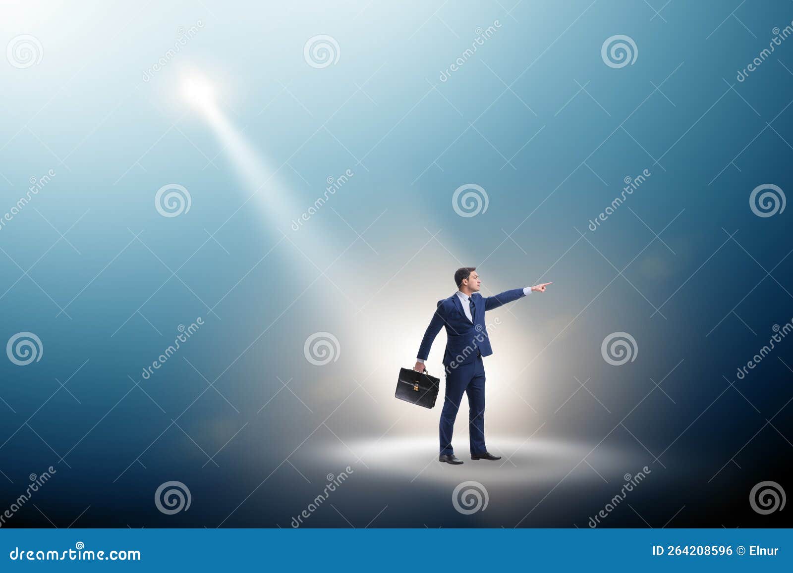 Business People Under the Spotlight Stock Photo - Image of corporate ...