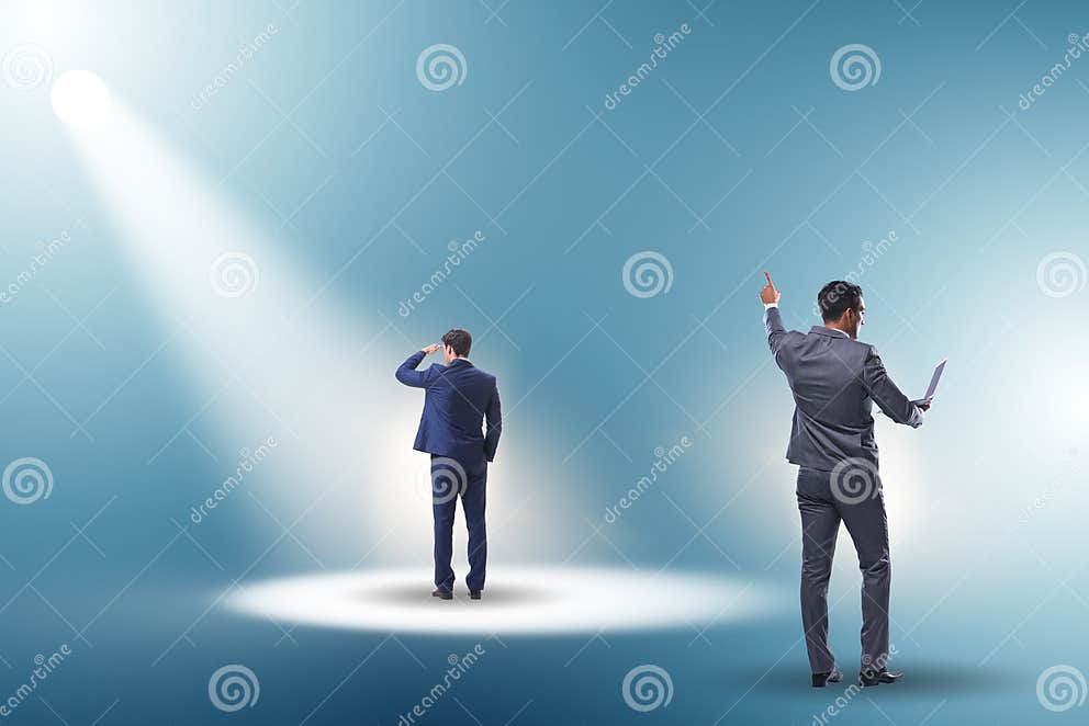 Business People Under the Spotlight Stock Photo - Image of background, employment: 266061008