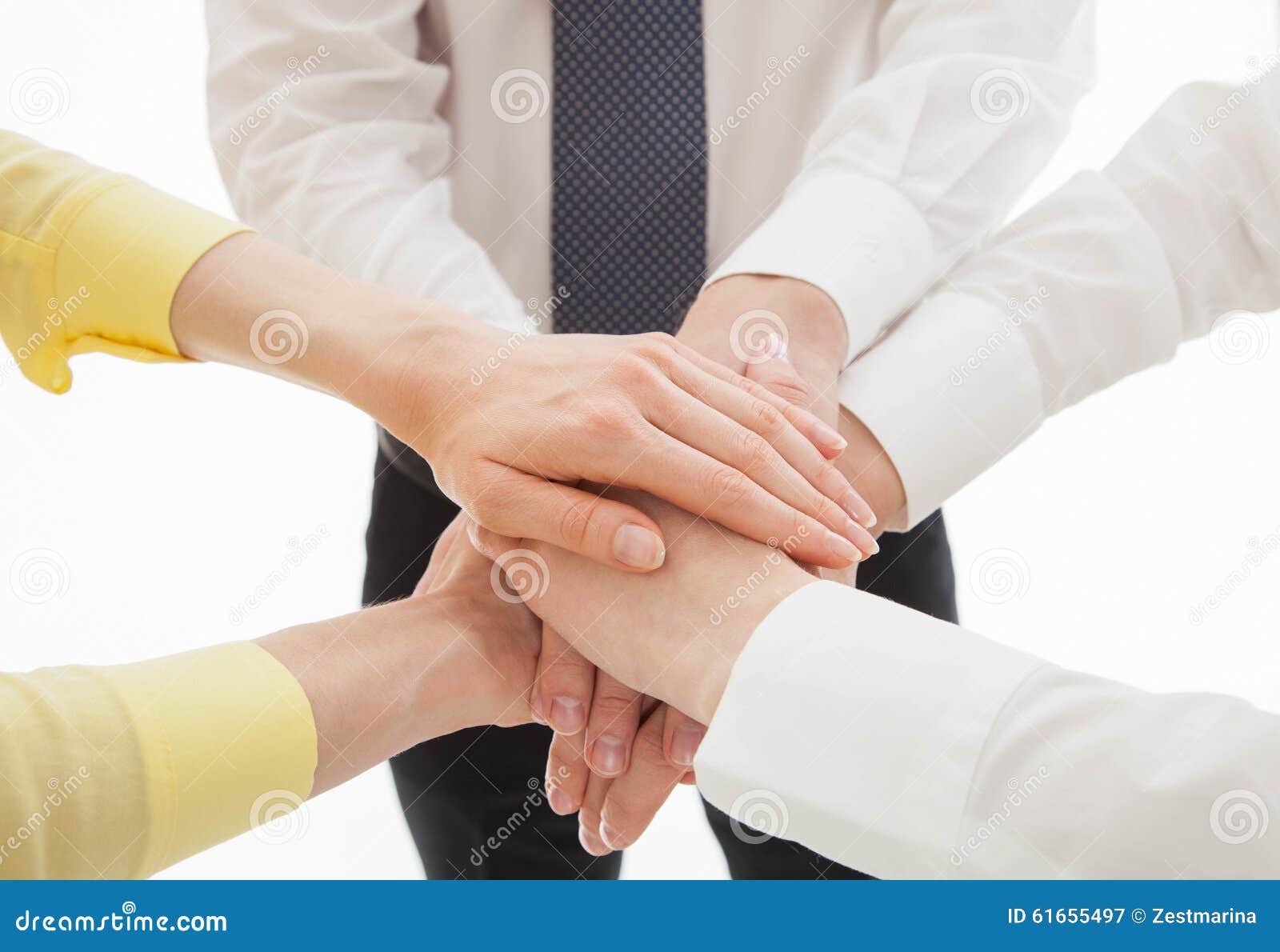 Business People Uniting Their Hands - Gesture of a Union Stock Image ...