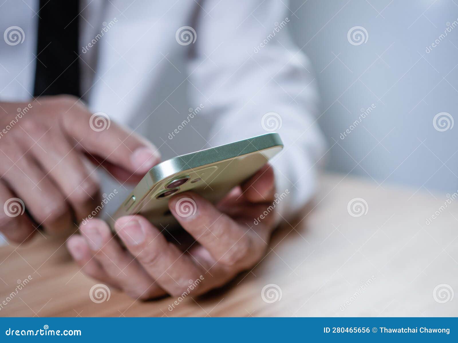 Business People Use Phones To Communicate and Work. Communication ...