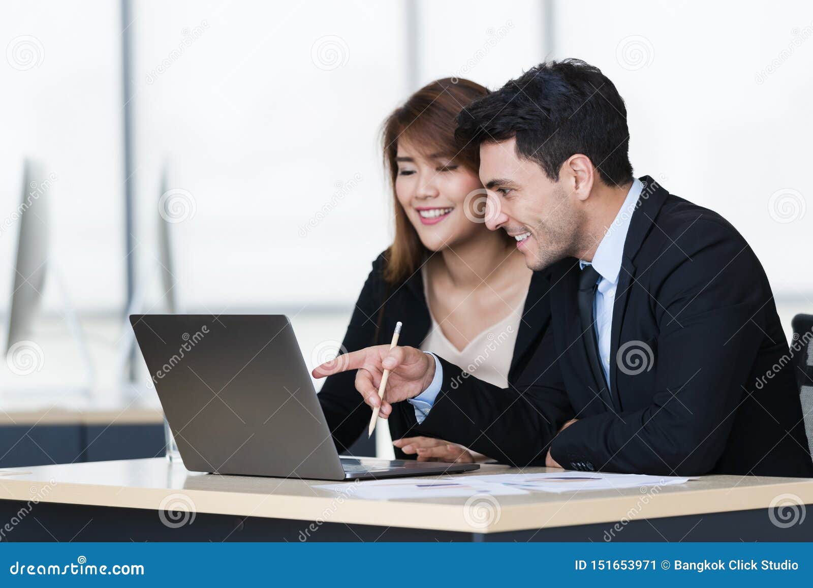 Business People Use Tablet Computer Stock Image - Image of asia, mobile ...