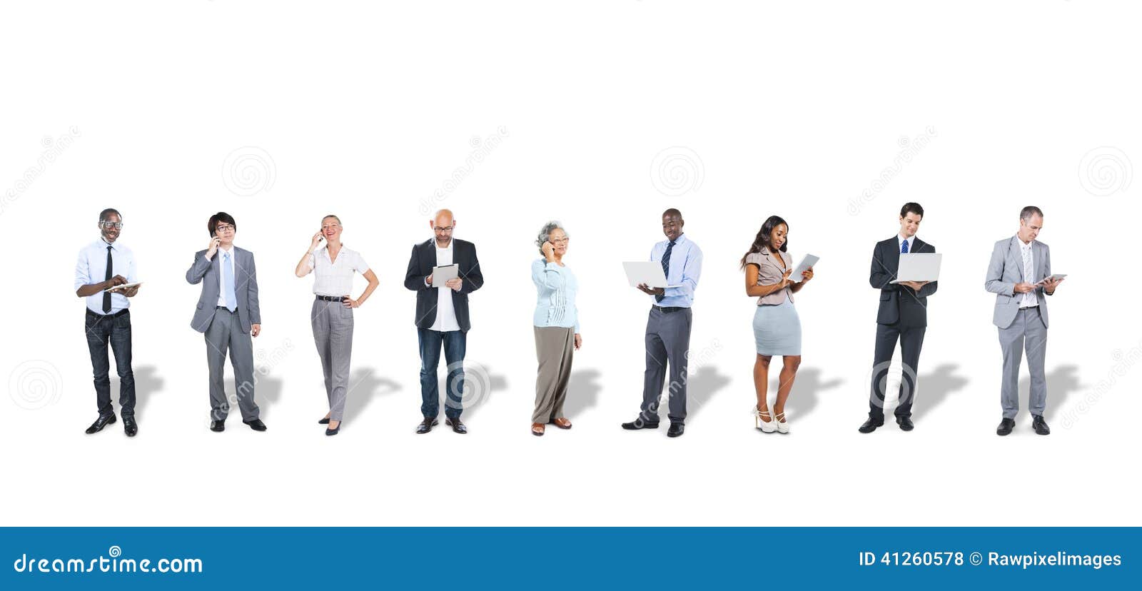 Business People Using Digital Devices Stock Photo - Image of digital ...