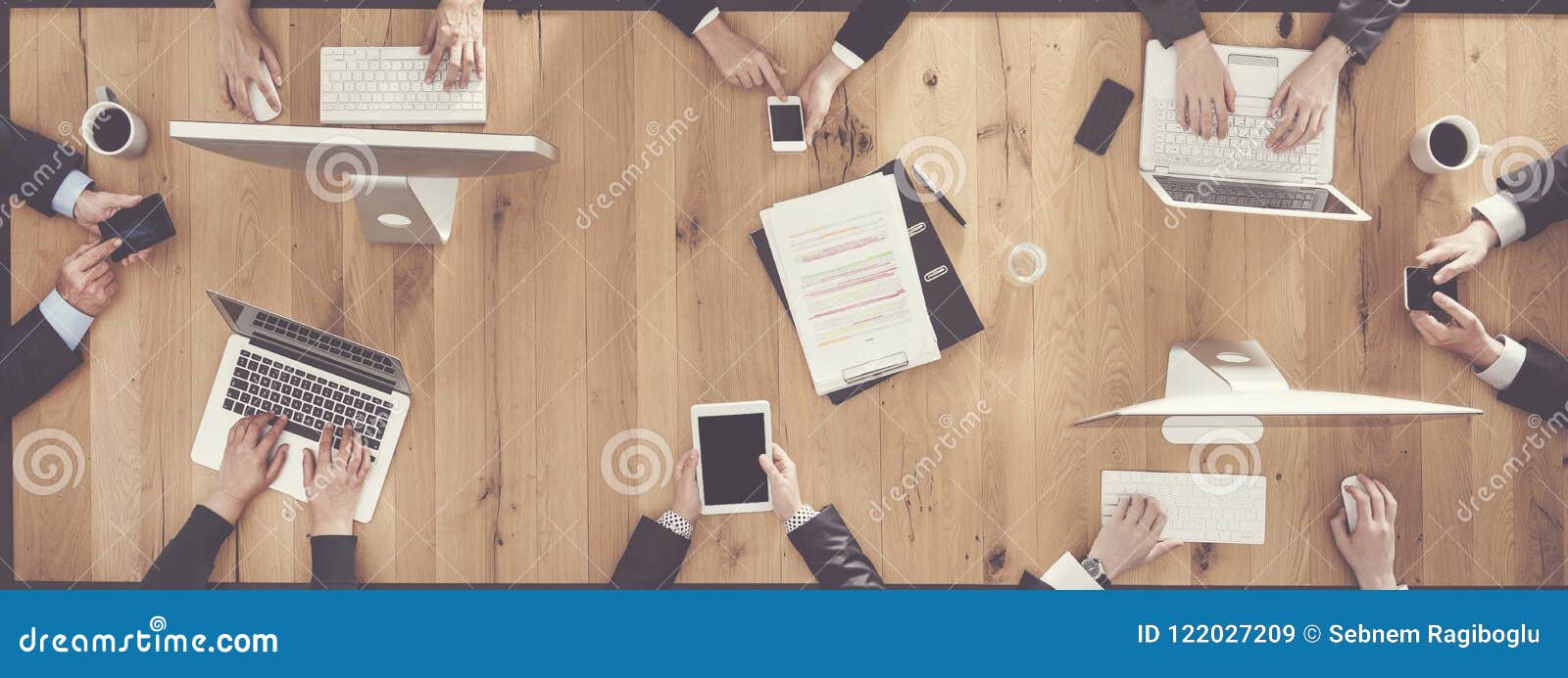 Business People Using Digital Devices Stock Image - Image of smart ...