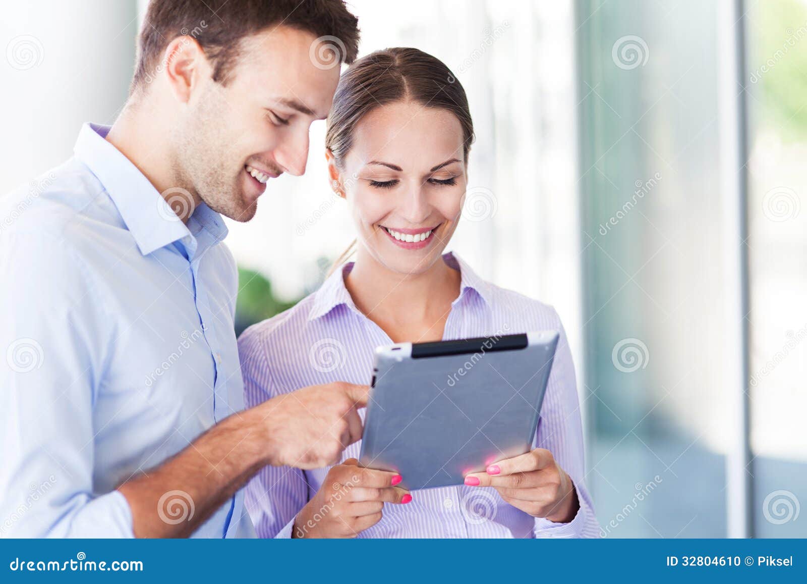 Business People Using Digital Tablet Together Stock Photo - Image of ...