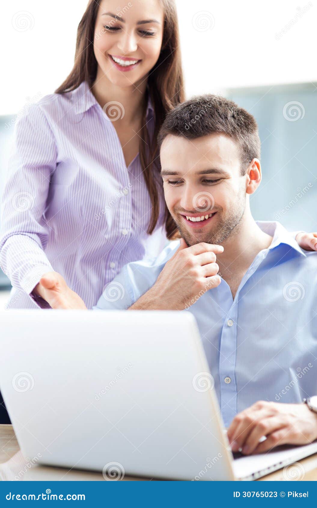 Business People Using Laptop Stock Image - Image of table, working ...