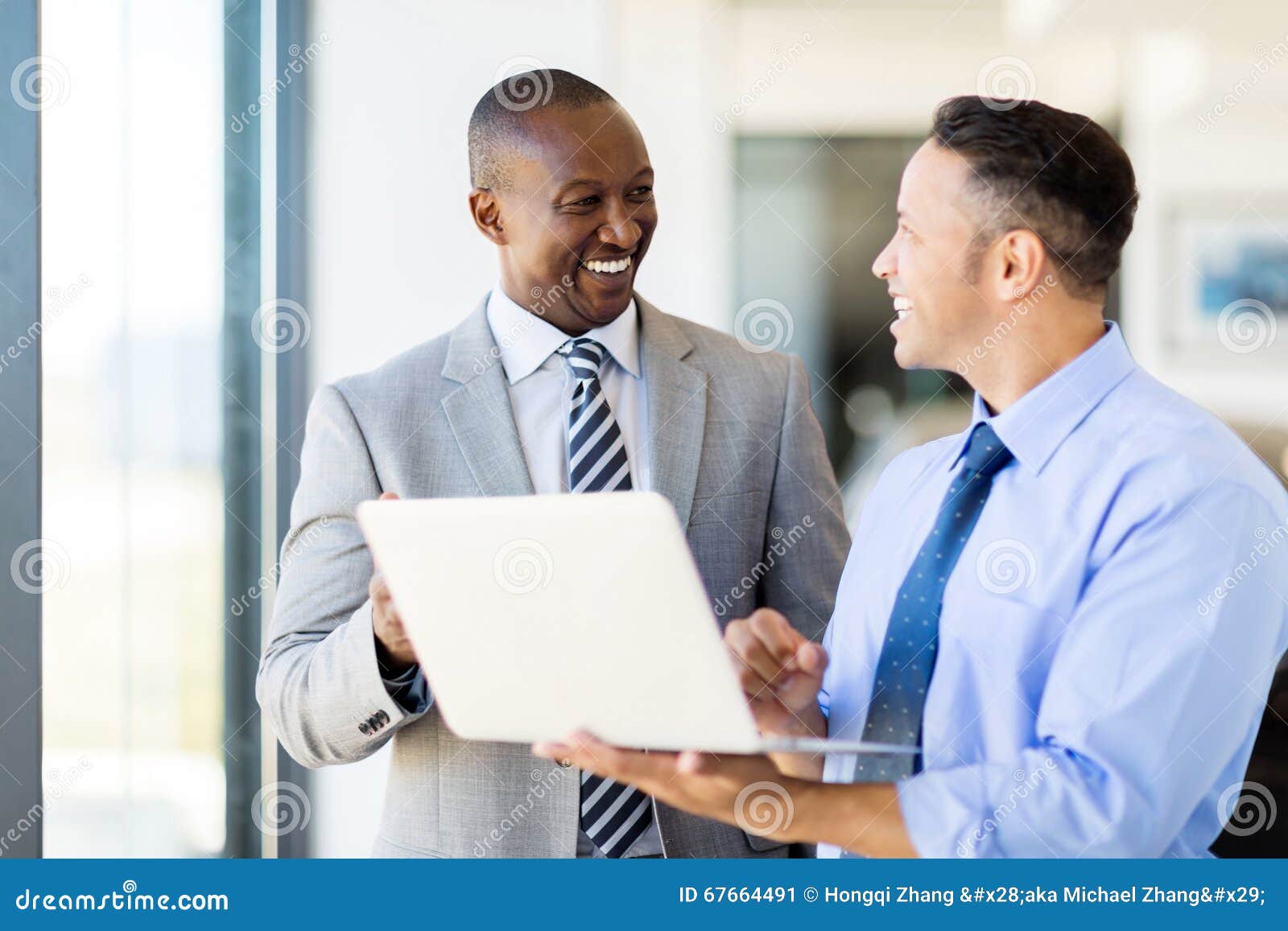 Business People Using Laptop Stock Image - Image of businessmen ...