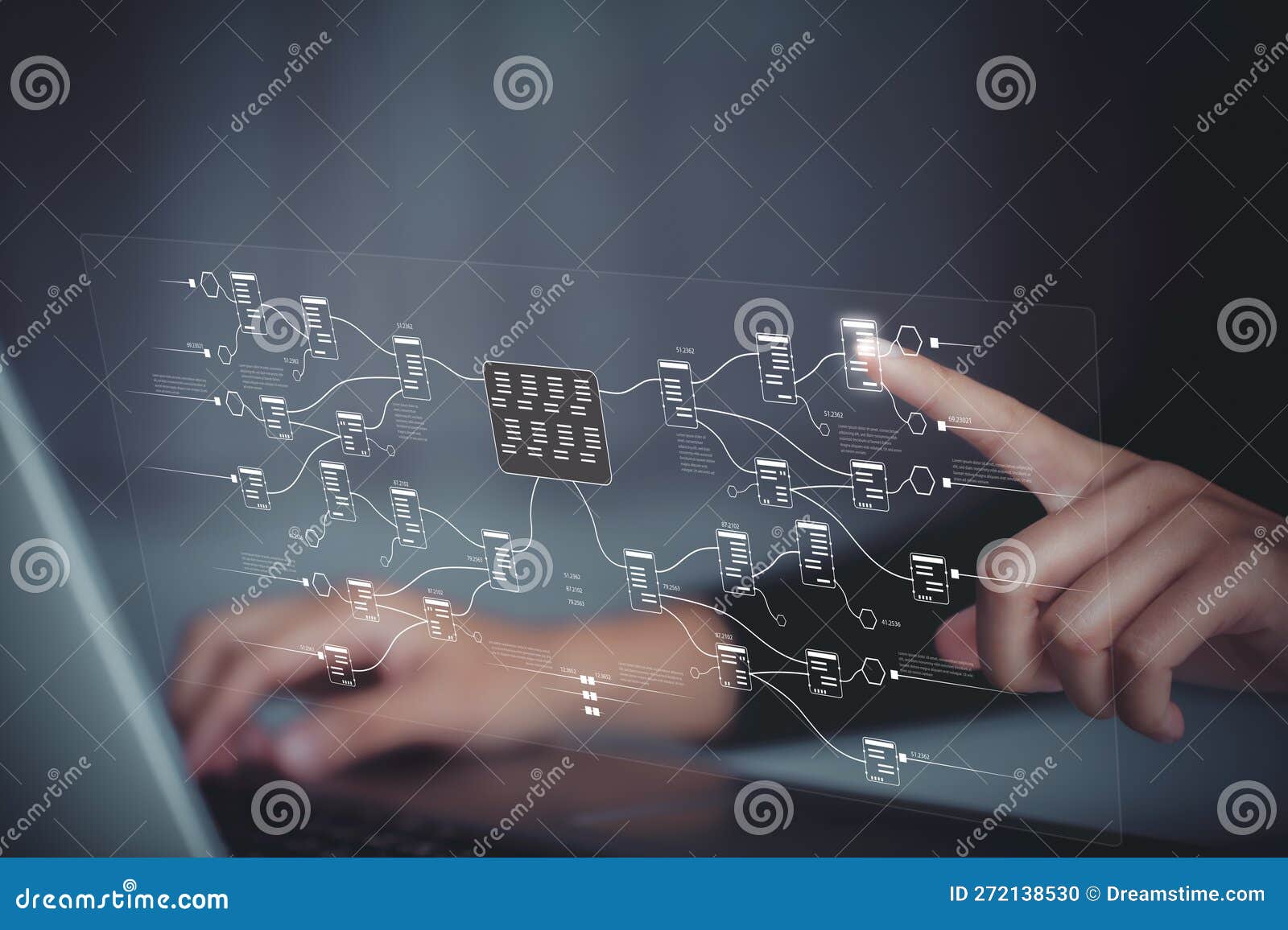 Business People Using Laptop To Automate Processes and Workflows ...