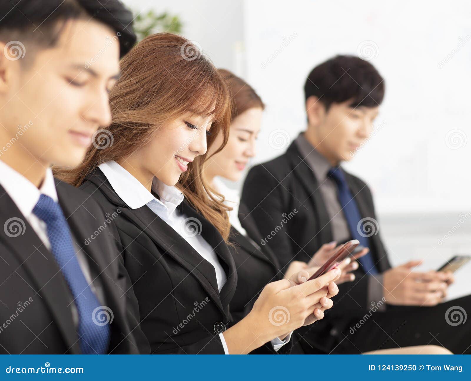 Business People Using the Smart Phone Stock Photo - Image of mobile ...