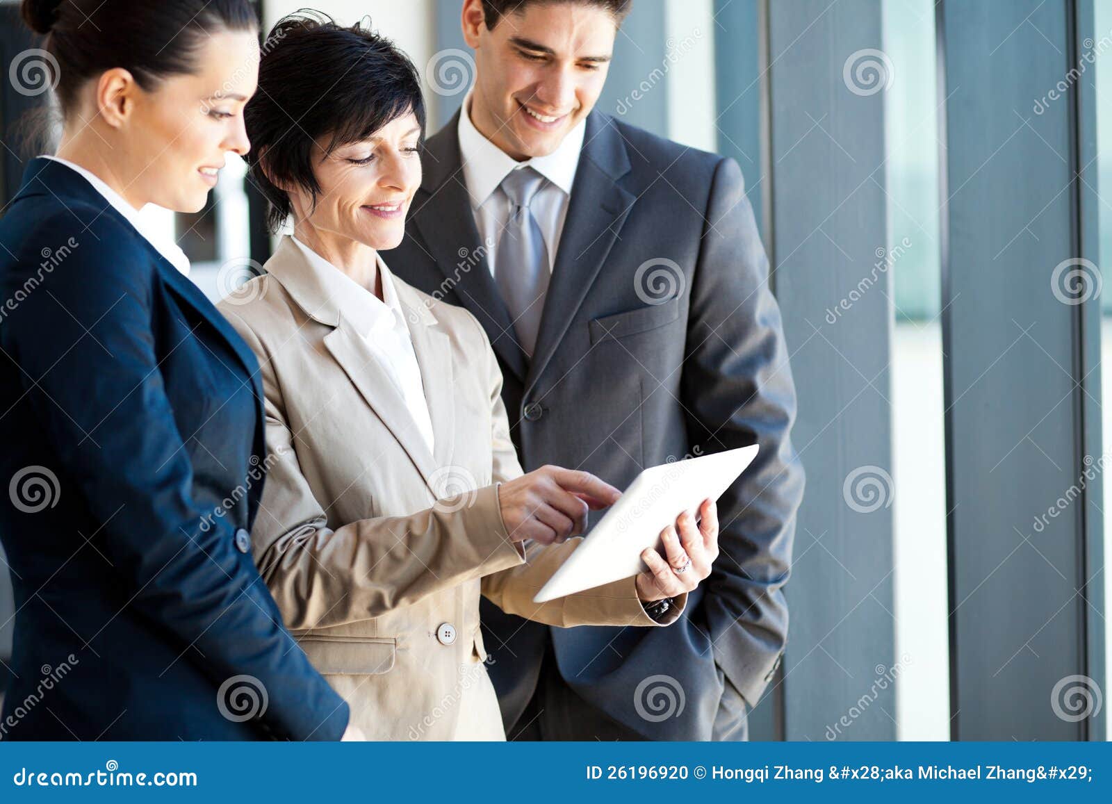 Business People Using Tablet Computer Stock Photo - Image of collar ...