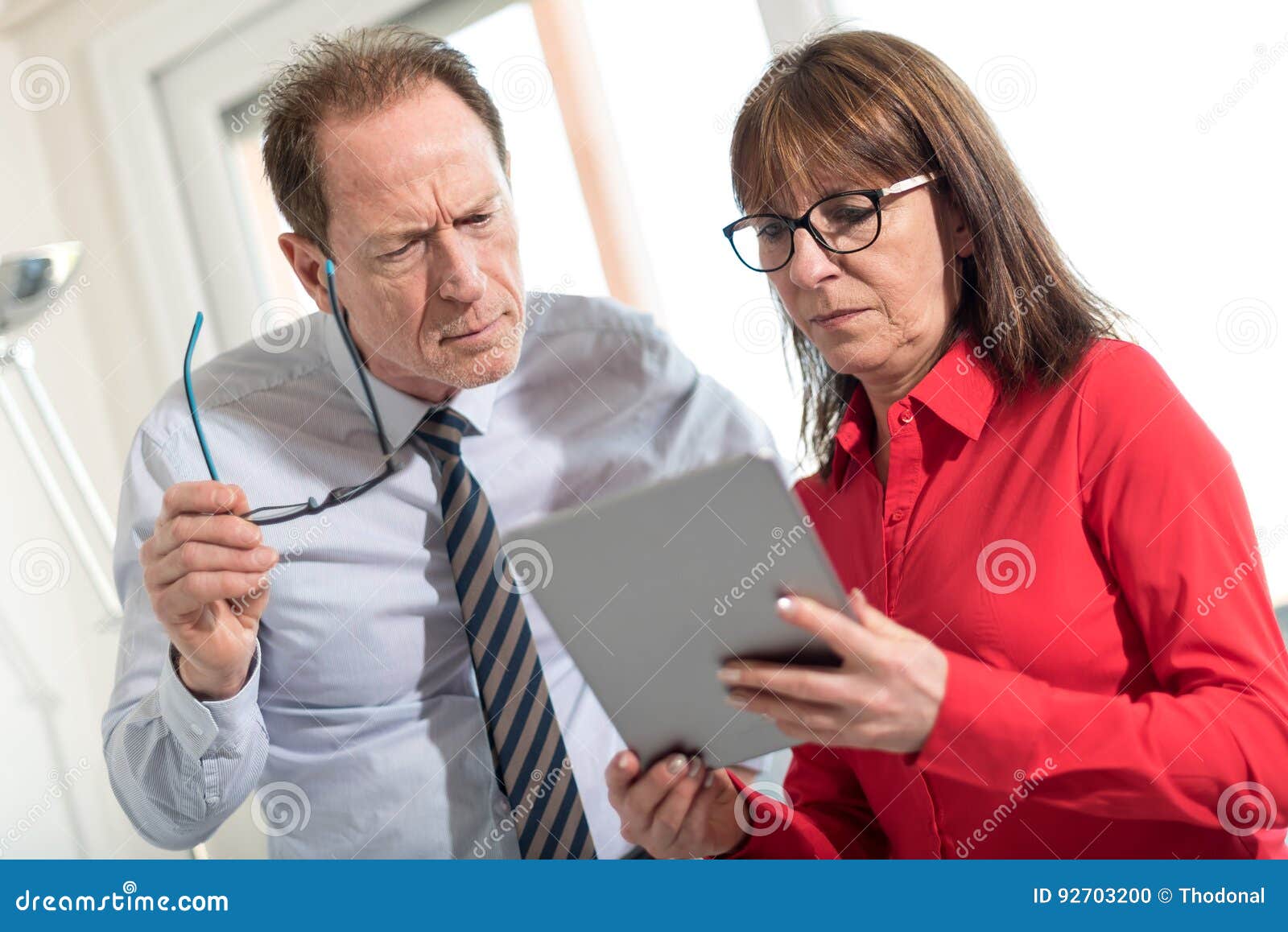 Business People Using Tablet Stock Photo - Image of modern, teamwork ...