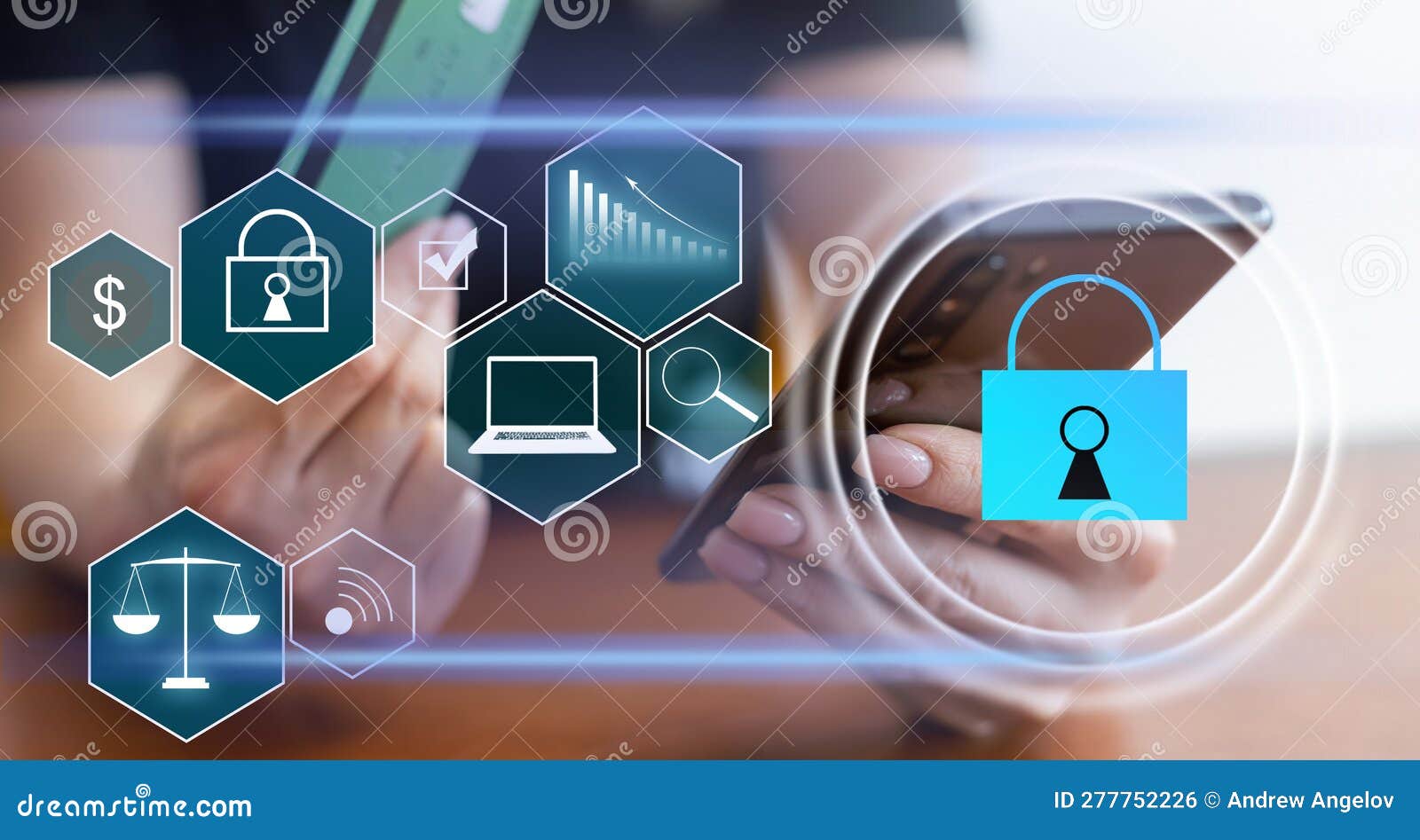 Business People Using Tablet Pc With Virtual Screen Login To Personal