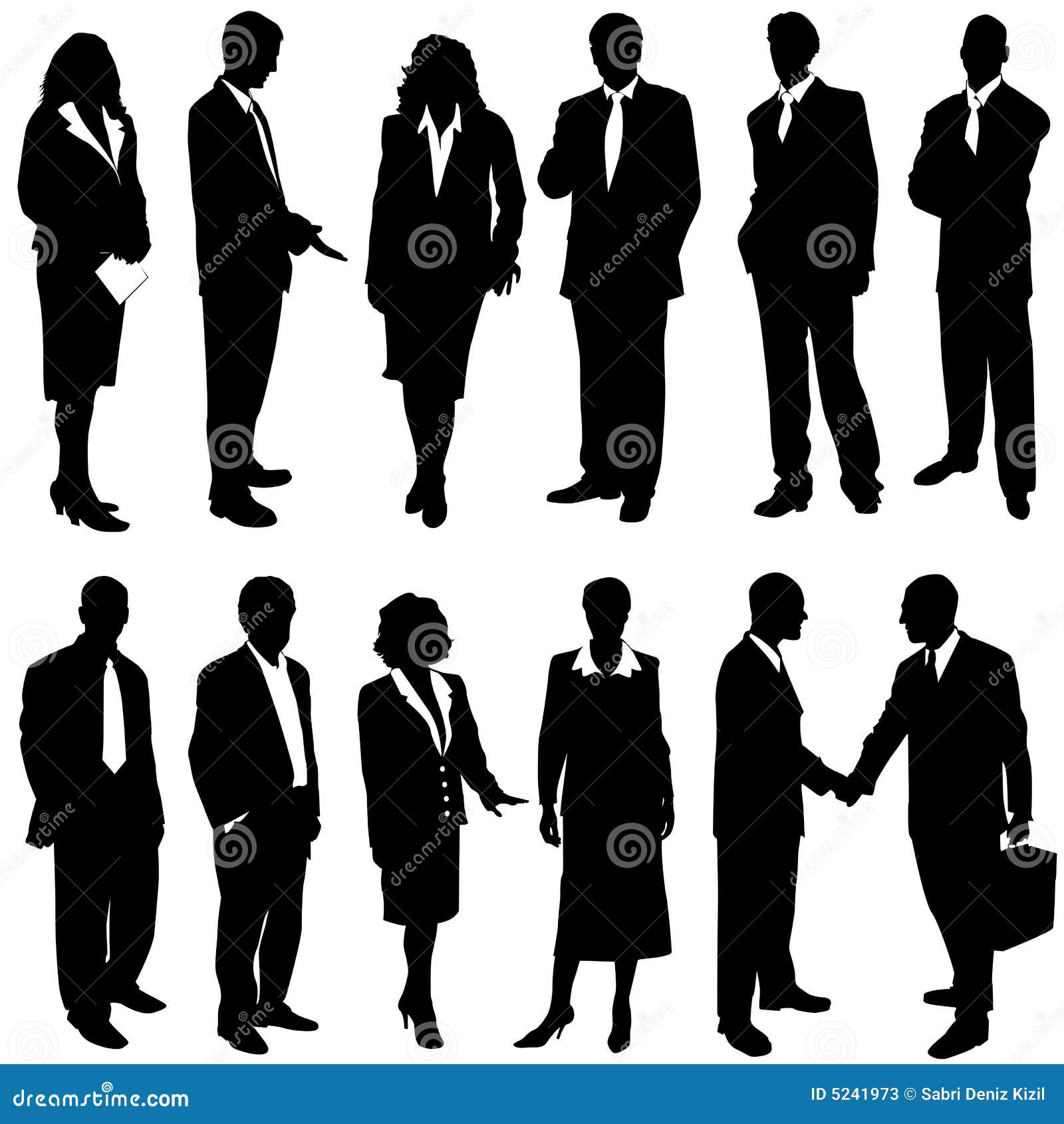 Business people vector stock vector. Illustration of outline - 5241973