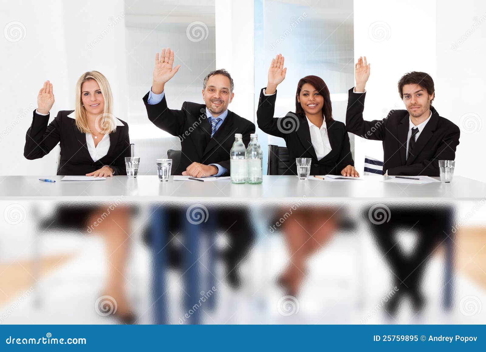 Business People Voting at the Meeting Stock Image - Image of concepts ...