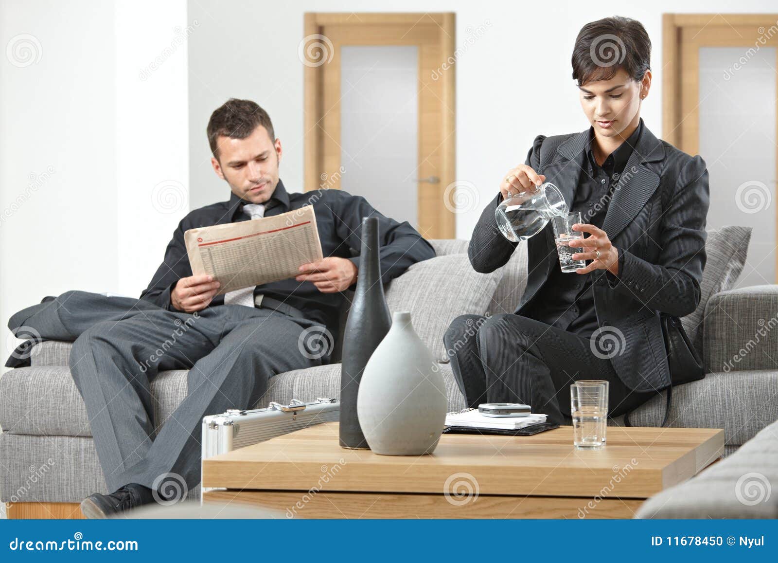 Business people waiting stock photo. Image of collar - 11678450
