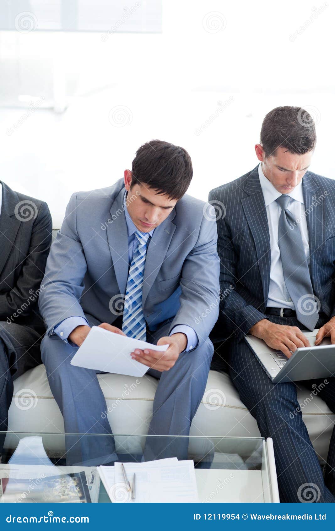 Business People Waiting for a Job Inter Stock Photo - Image of ...