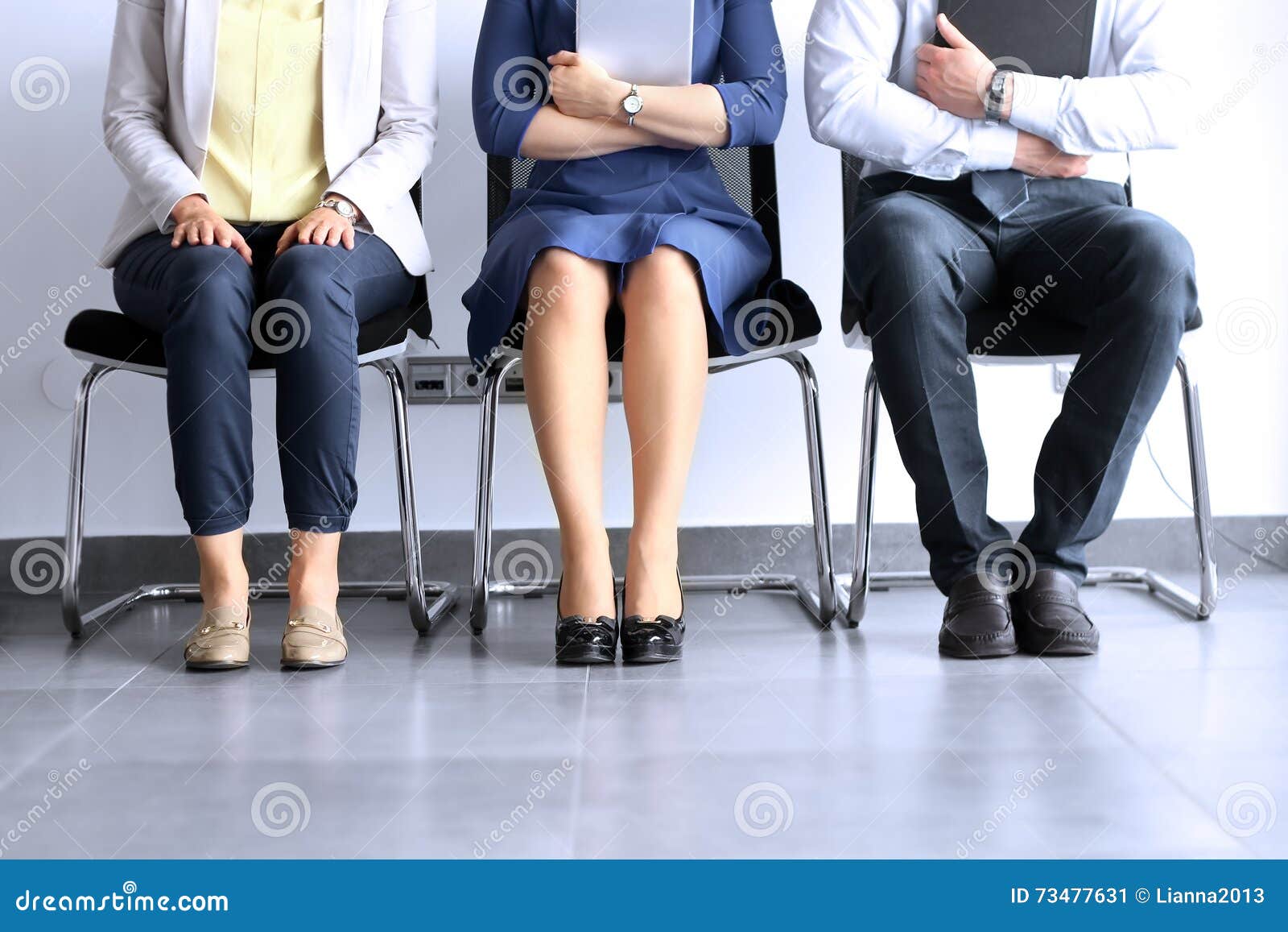 Business People Waiting for Job Interview Stock Image - Image of ...