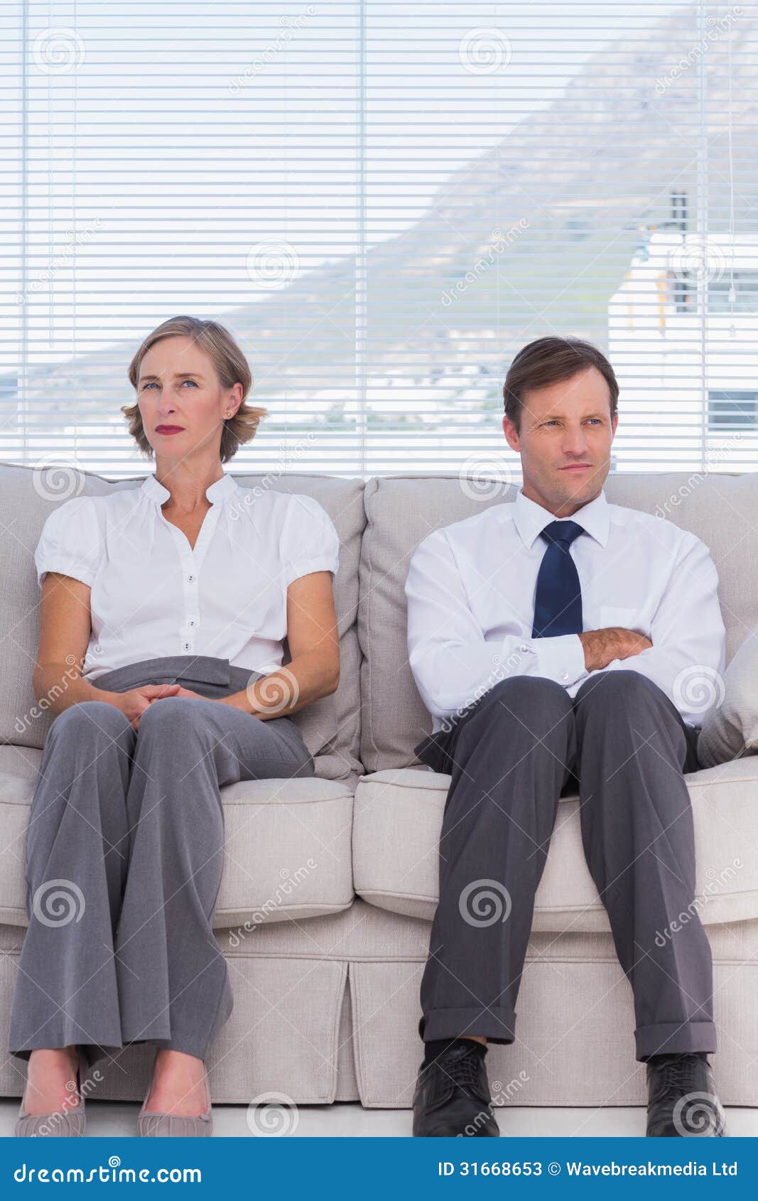 Business people waiting stock image. Image of female - 31668653