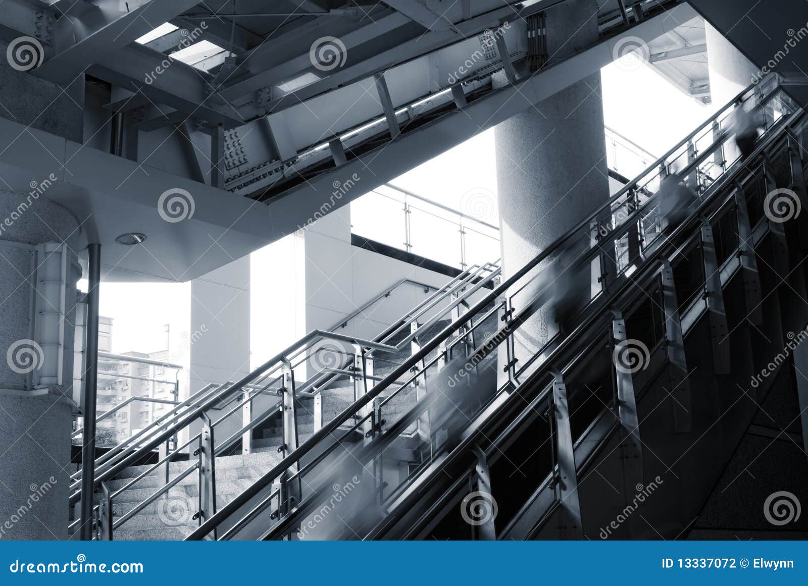 Business People Walk on Elevator Stock Photo - Image of company ...