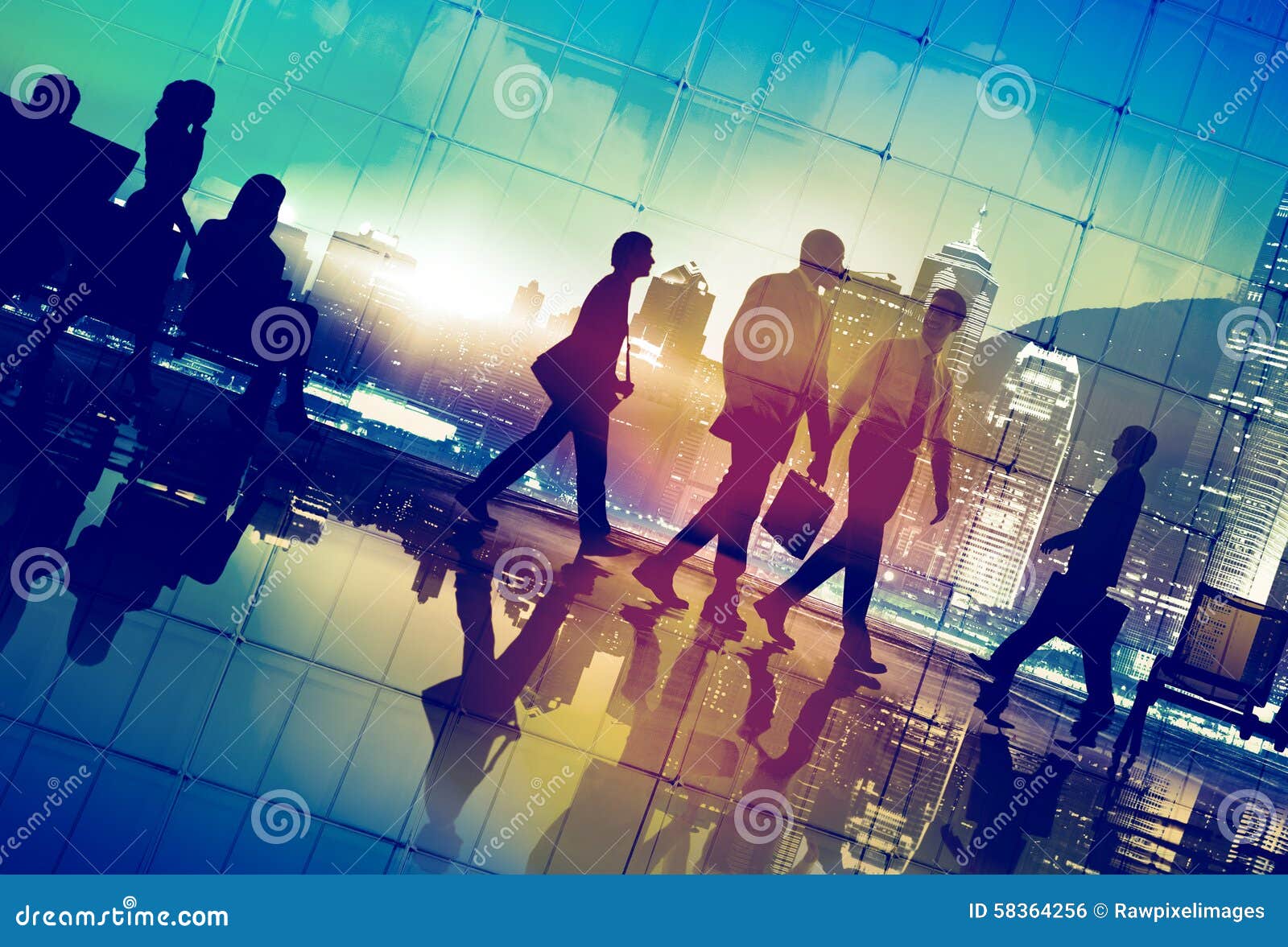 Business People Walking Commuter Rush Hour Concept Stock Photo - Image ...