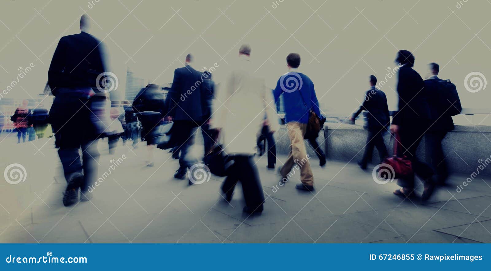 Business People Walking Commuter Rush Hour Concept Stock Image - Image ...