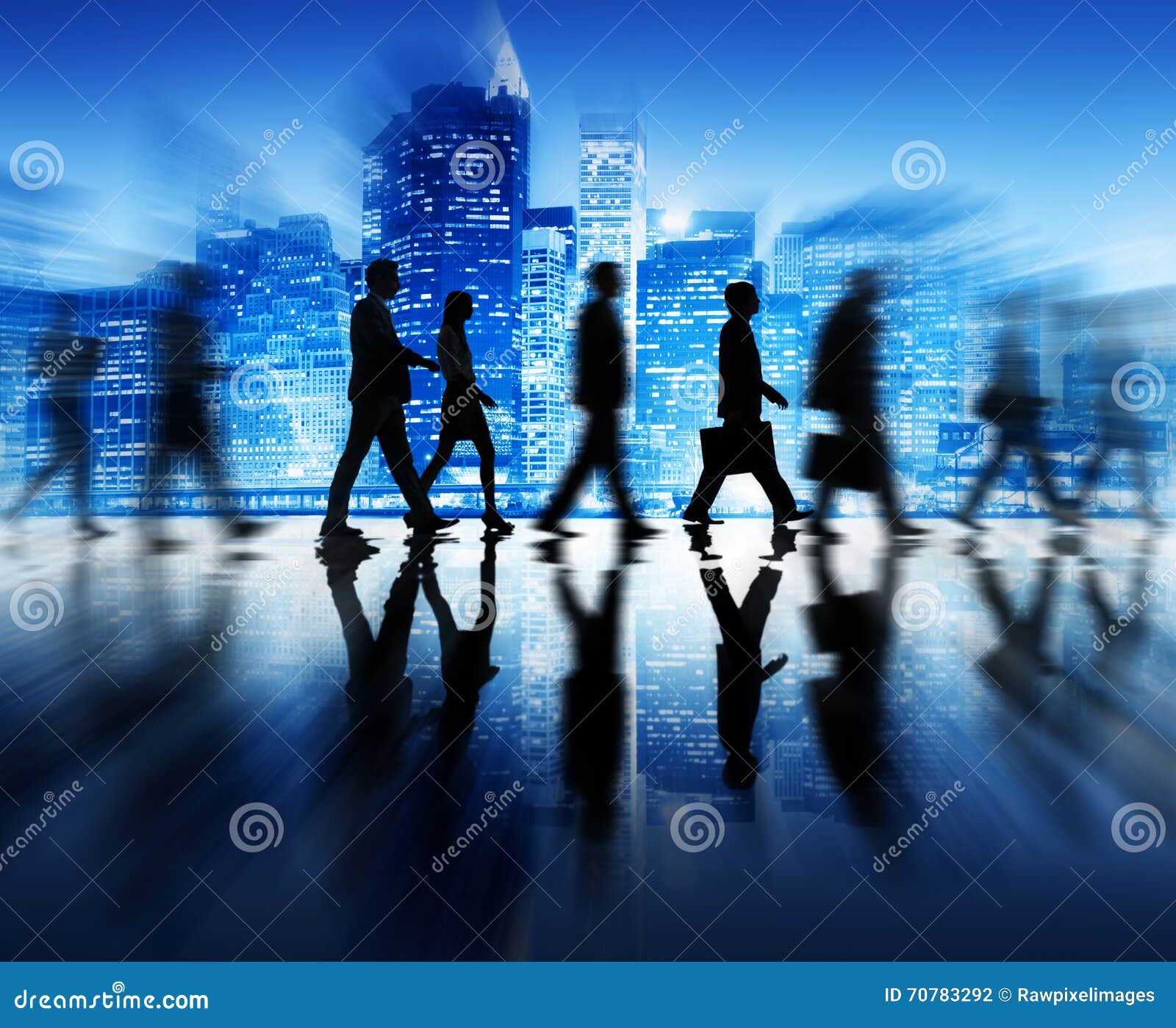Business People Walking Commuter Rush Hour Concept Stock Photo - Image ...