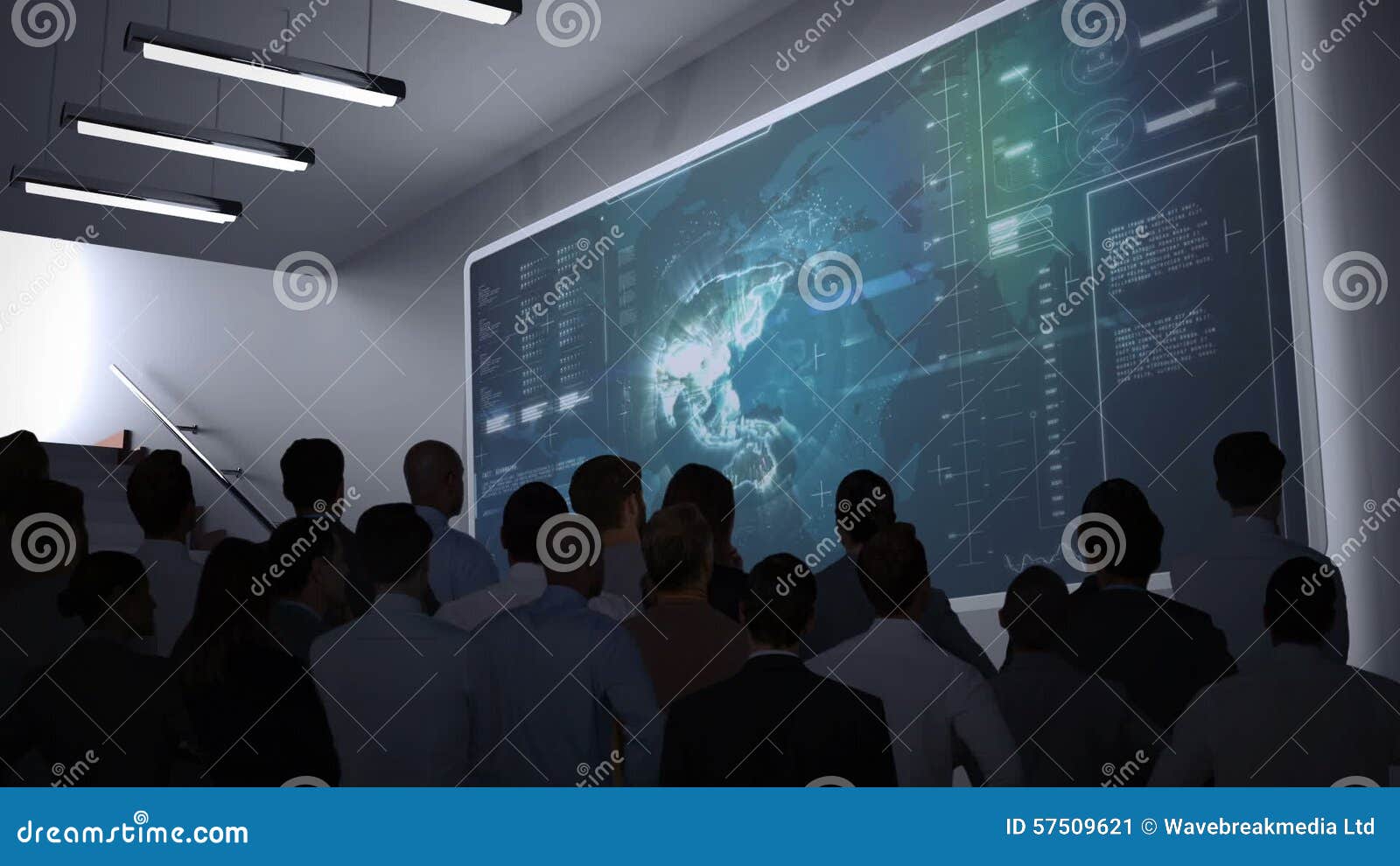 Business People Watching Data Interface on Screen Stock Video - Video ...