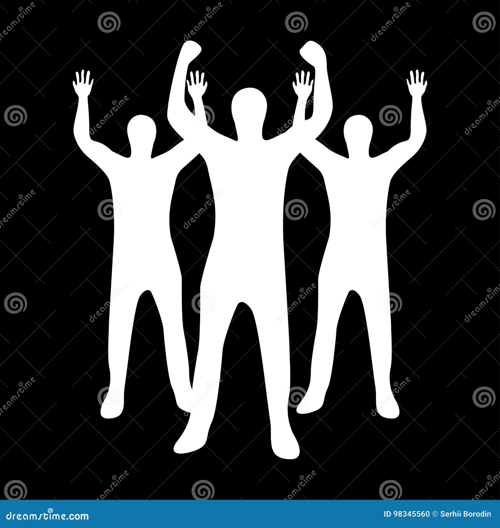 Business People White Color Icon . Stock Vector - Illustration of ...