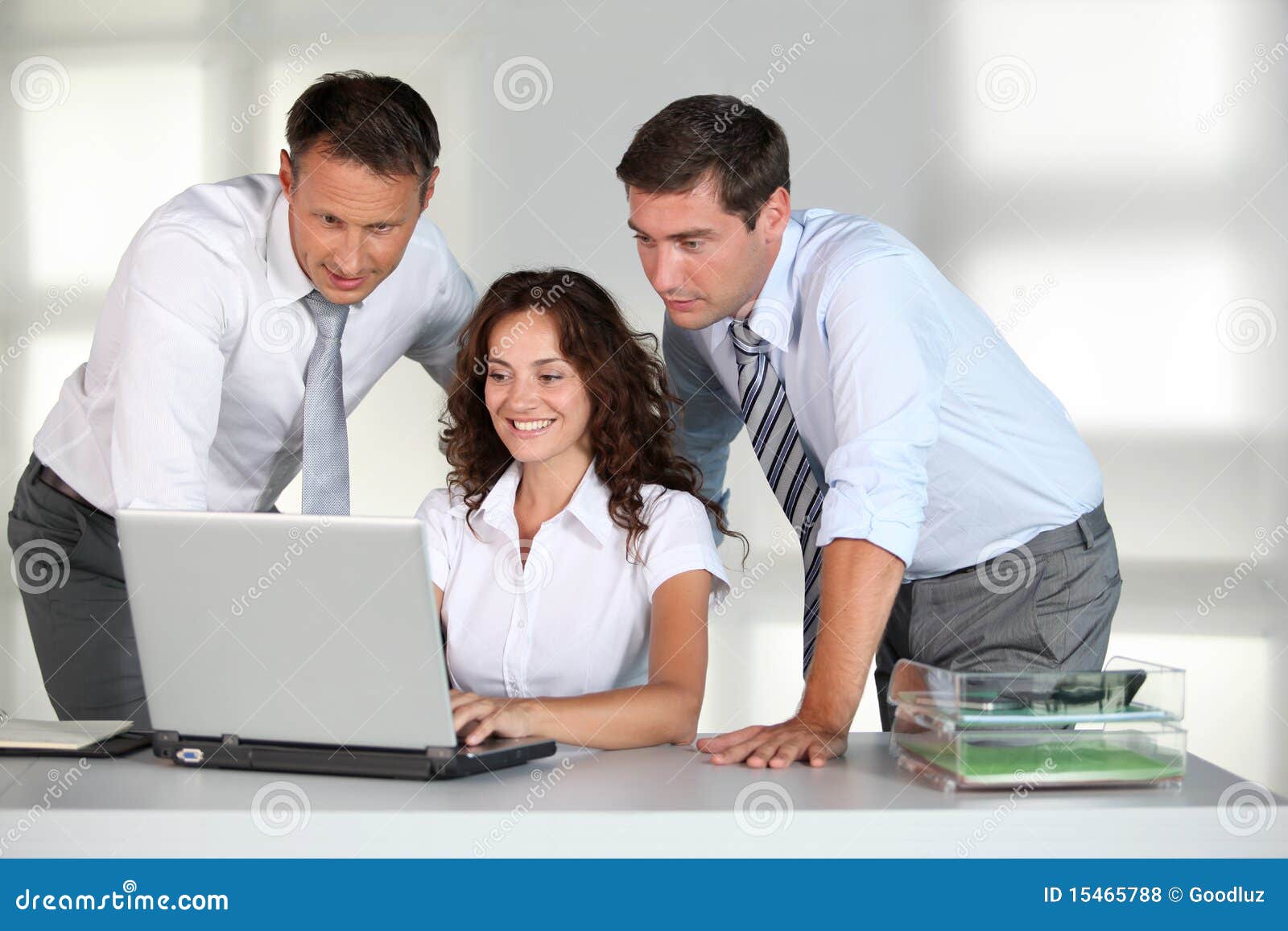 Business people at work stock photo. Image of workteam - 15465788