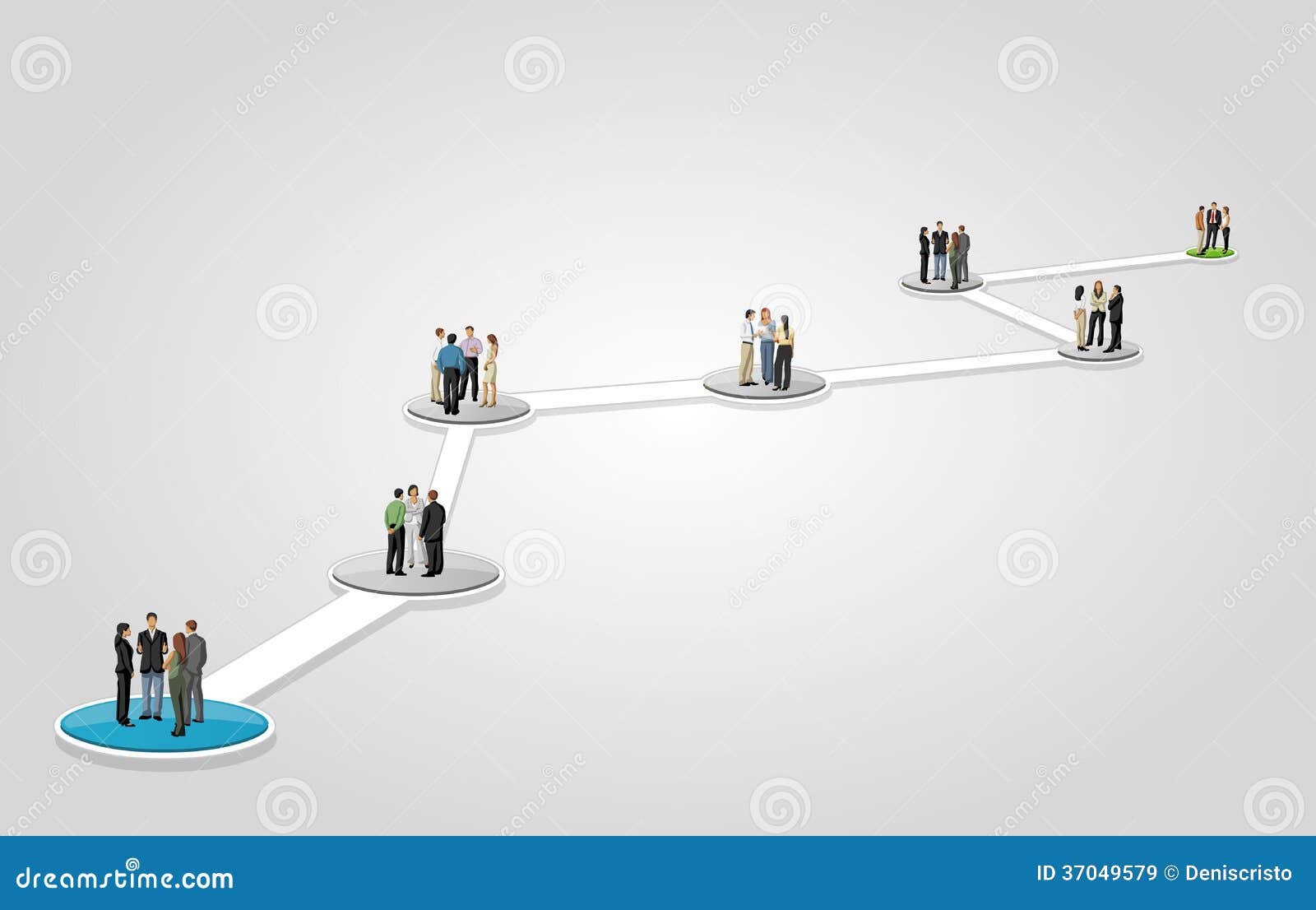 Business People on Work Flow Stock Vector - Illustration of boss ...