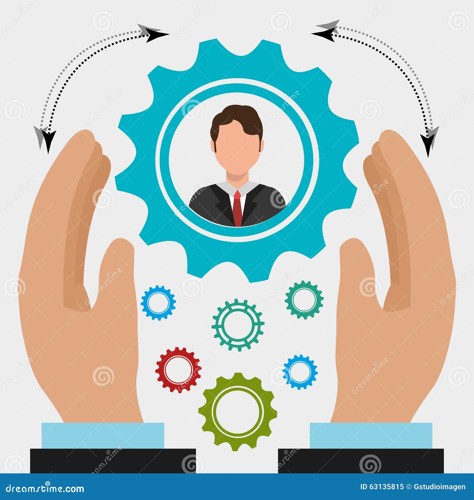 Business People Work Graphic Stock Illustration - Illustration of group ...