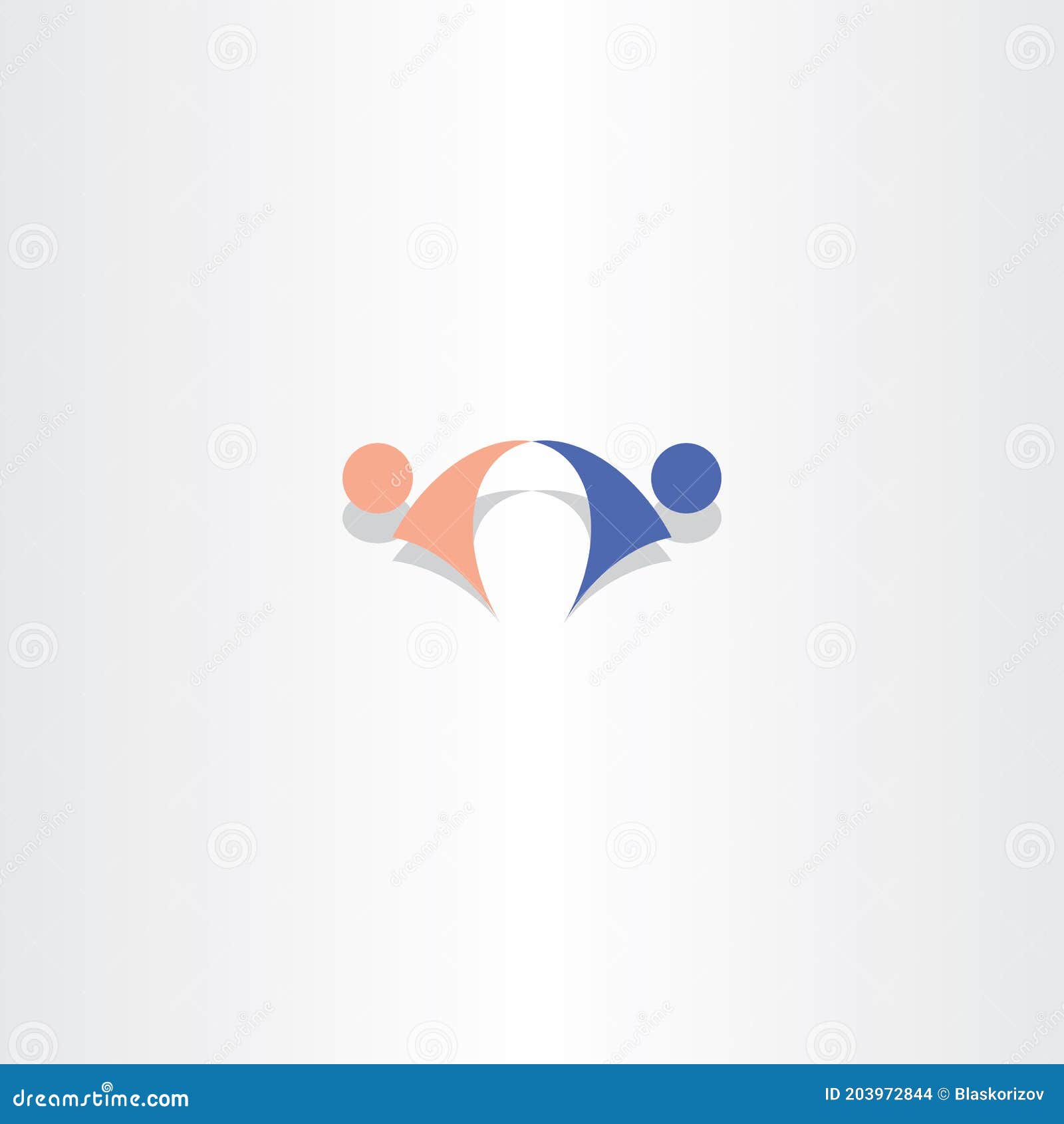 Business People Work Partners Icon Vector Logo Stock Vector ...