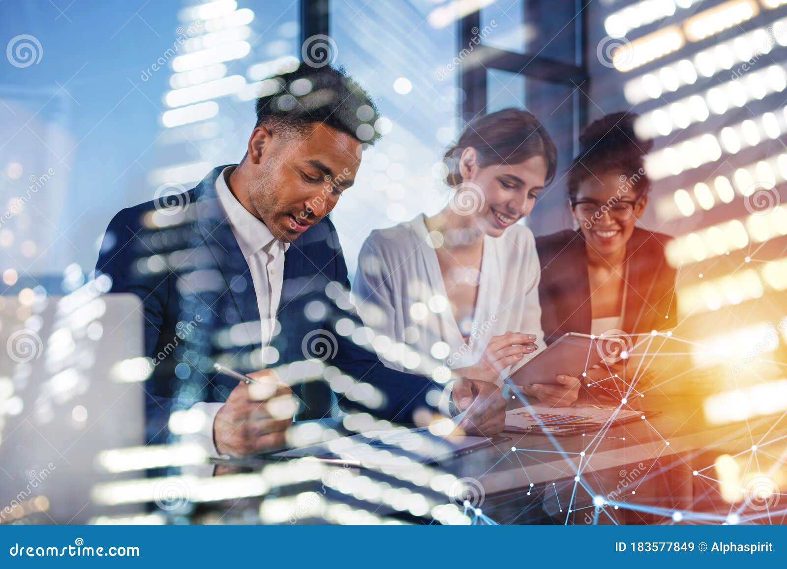 Business People that Work Together in Office. Concept of Teamwork and ...