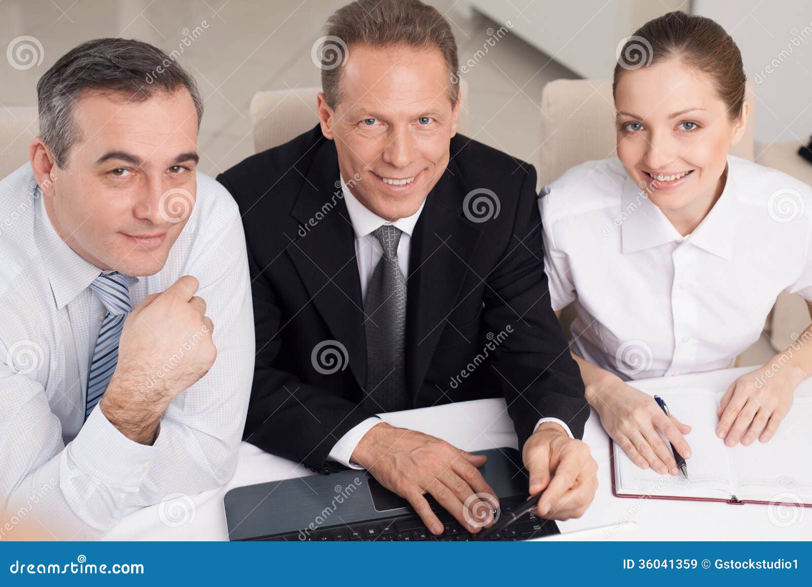 Business people at work. stock image. Image of note, leadership - 36041359