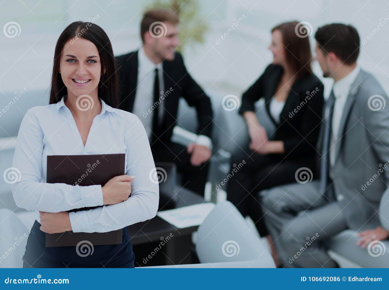 Business People Working Around Table in Modern Office Stock Photo ... Business People Working Around Table in Modern Office Stock Photo ...