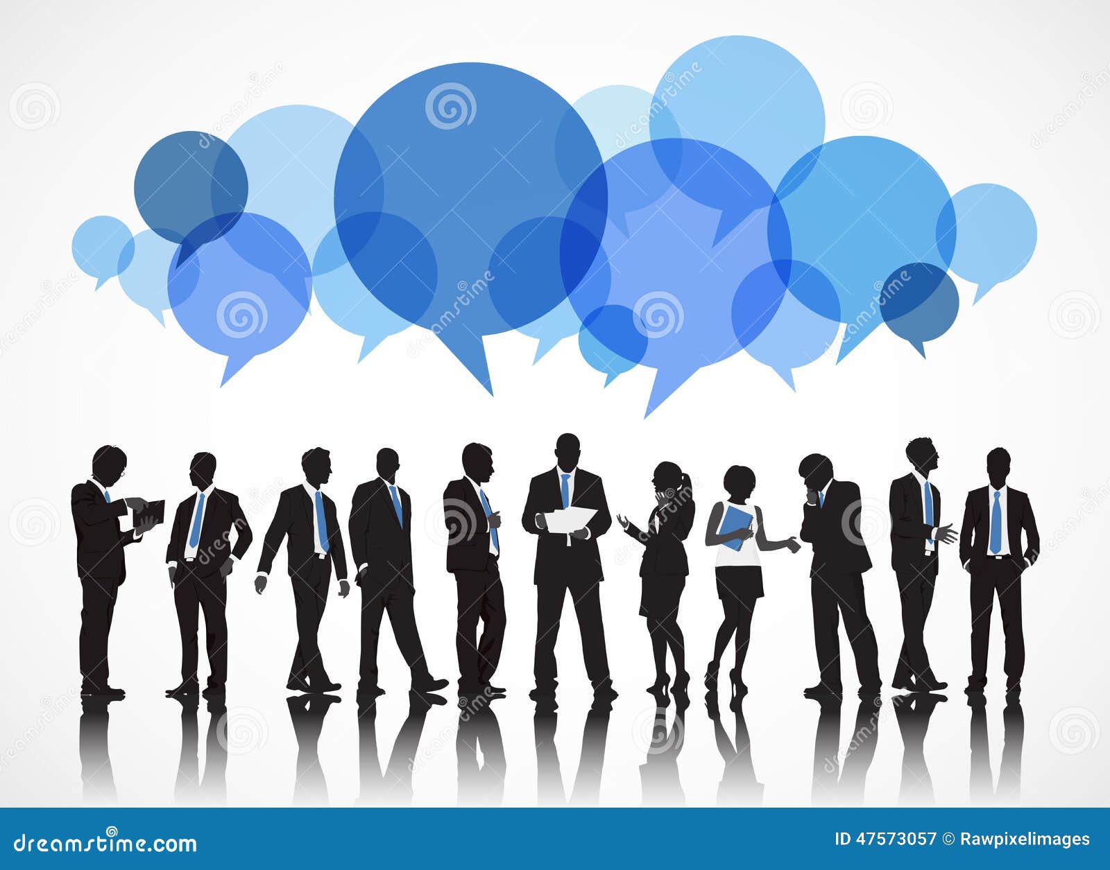 Communication Speech Bubble With People Character Sitting On It Vector ...