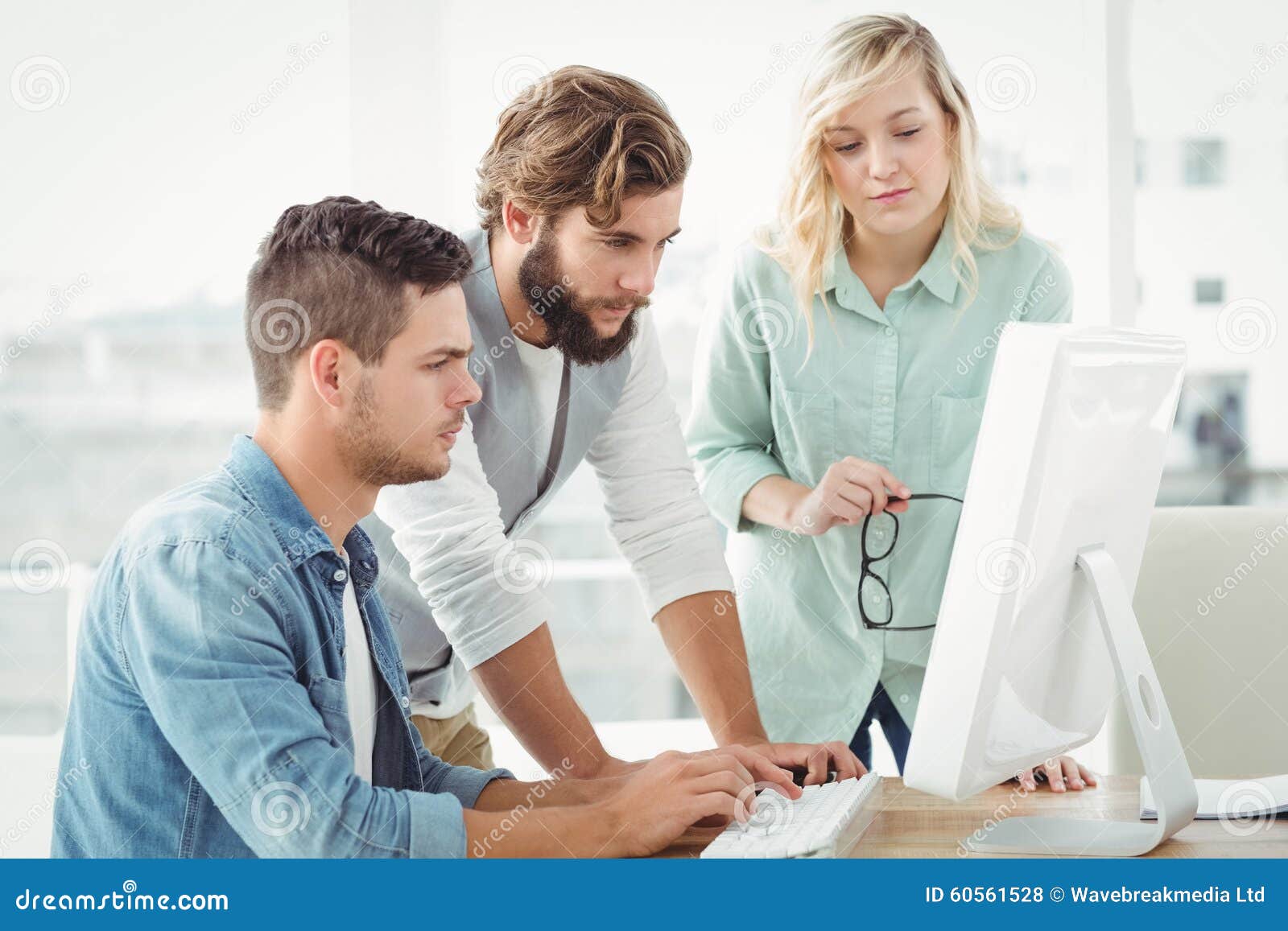 Business People Working on Computer Stock Photo - Image of lifestyle ...