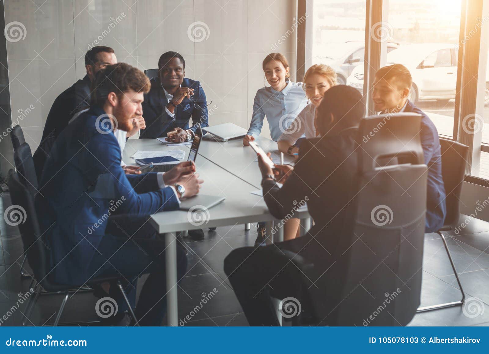 Business People Working in Conference Room Stock Image - Image of adult ...