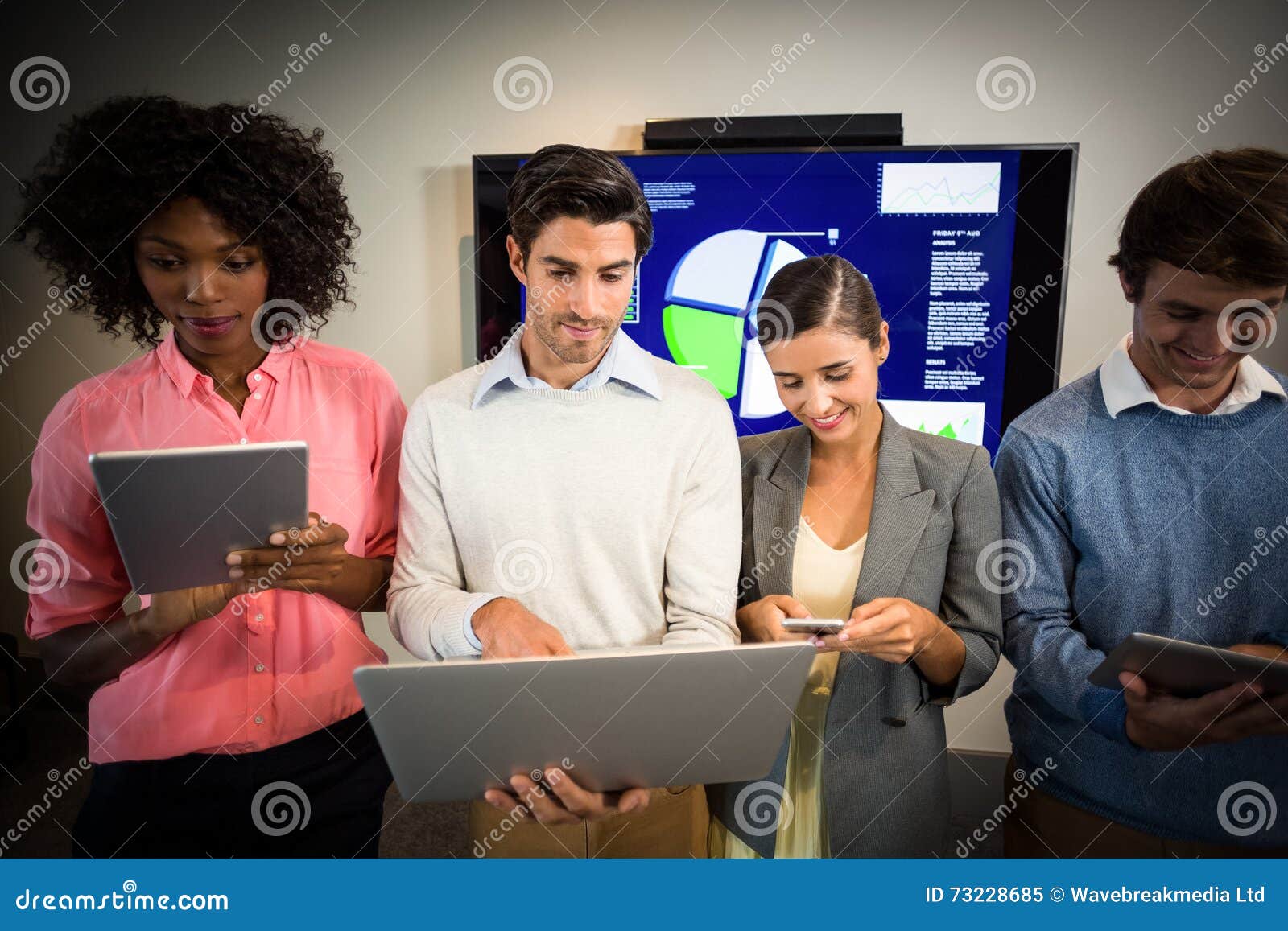 Business People Working in the Conference Room Stock Image - Image of ...