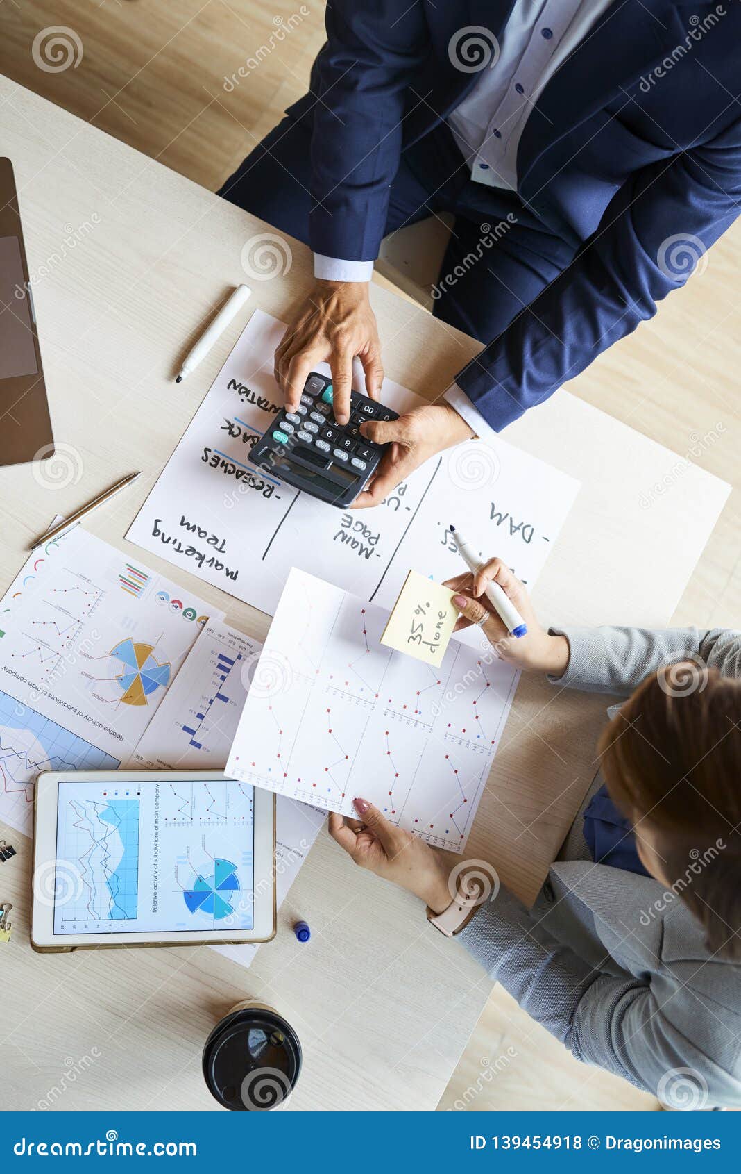 Business People Working with Documents Stock Photo - Image of profit ...