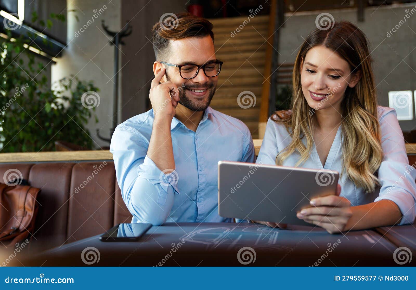 Business People Working, Having Fun and Chatting at Workplace Office ...