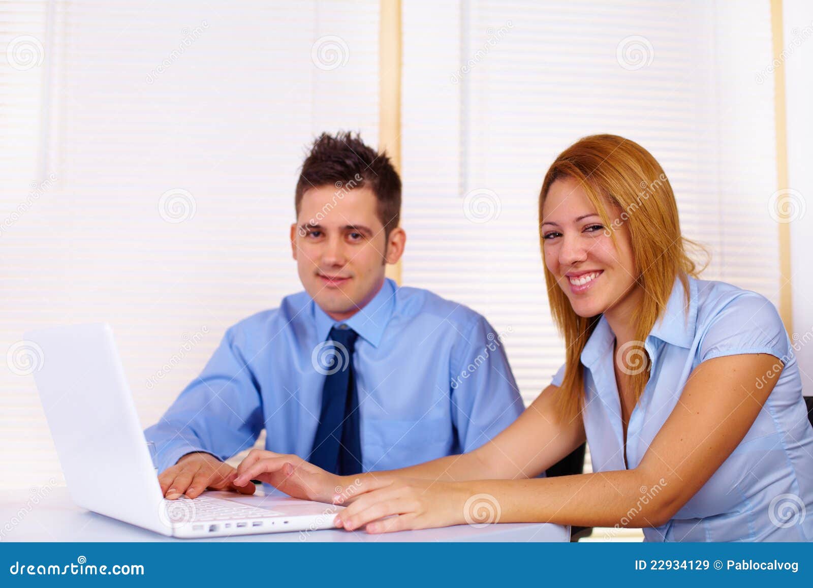 Business People Working with a Laptop Stock Image - Image of lifestyle ...