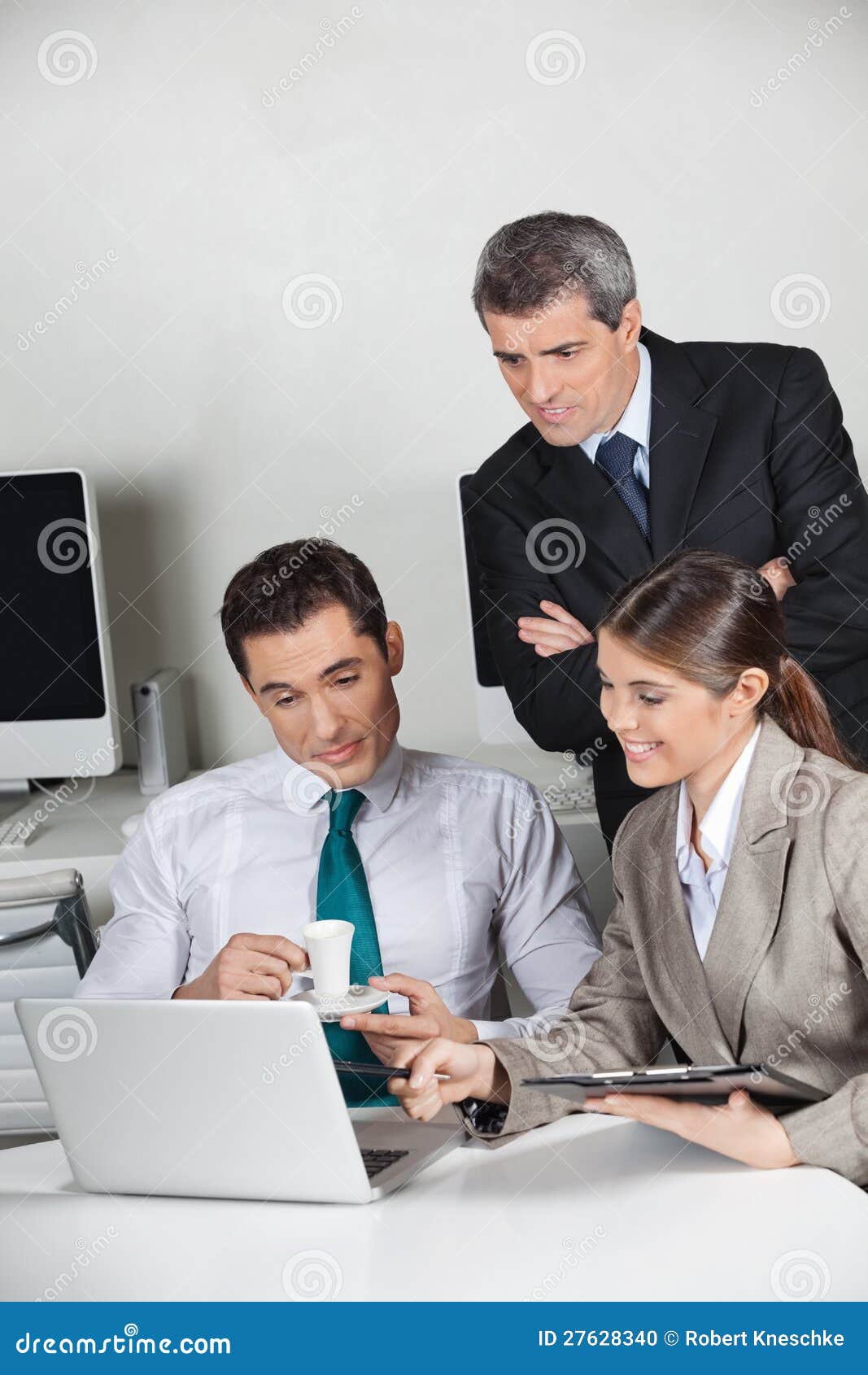 Business People Working with Laptop Stock Photo - Image of people ...