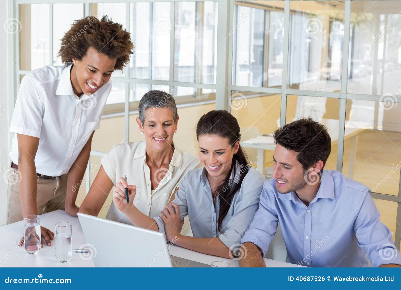 Business People Working on a Laptop Stock Photo - Image of business ...