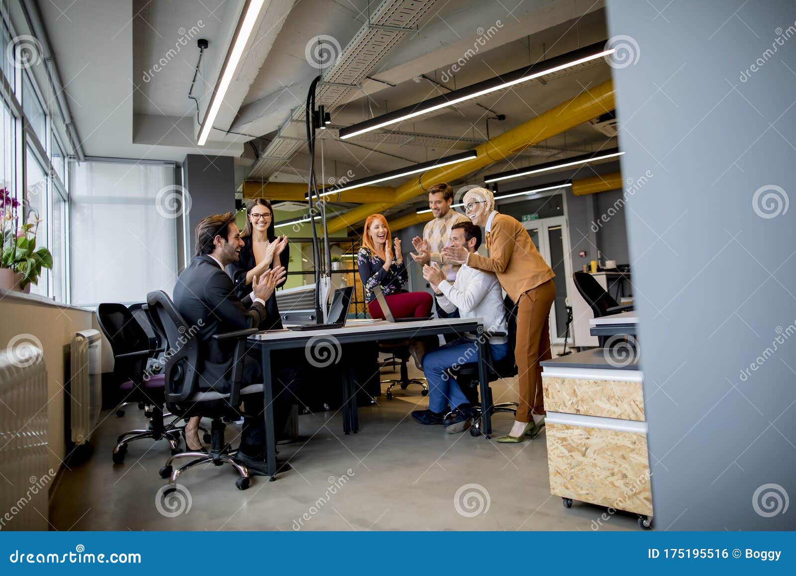 Business People Working in the Modern Office Stock Photo - Image of ...