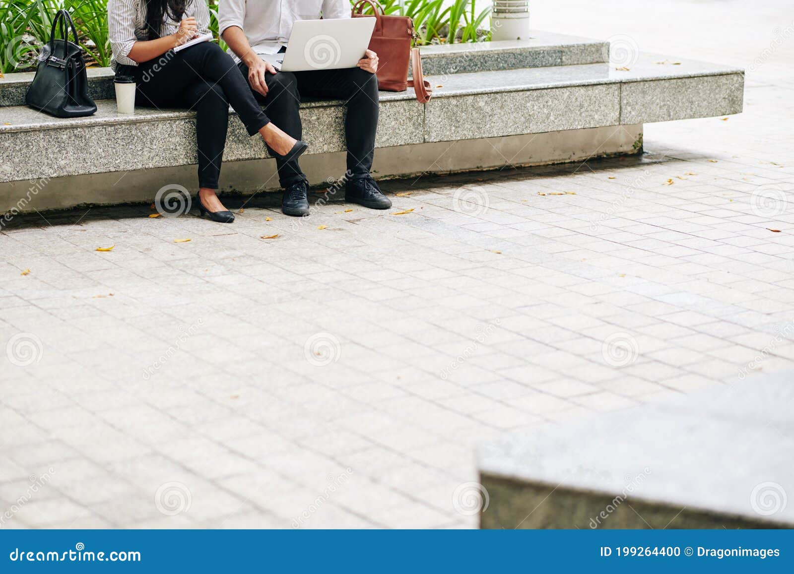 Business People Working Outdoors Stock Photo - Image of sidewalk ...