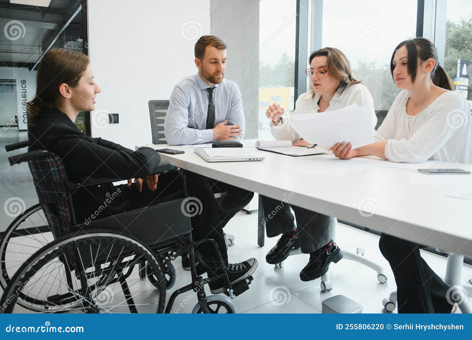 Business People Working on Project in Office Stock Photo - Image of ...