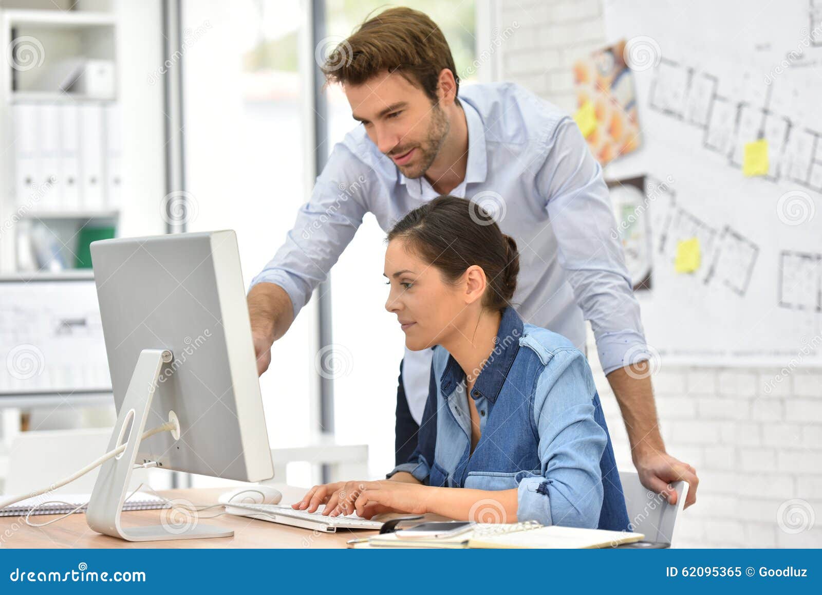 Business People Working on a Project Stock Image - Image of project ...