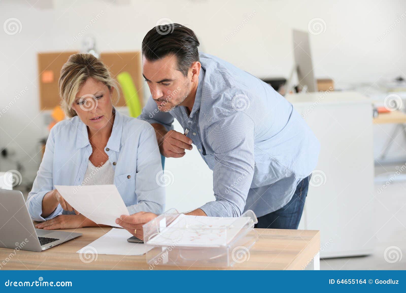 Business People Working on a Project Stock Photo - Image of team ...