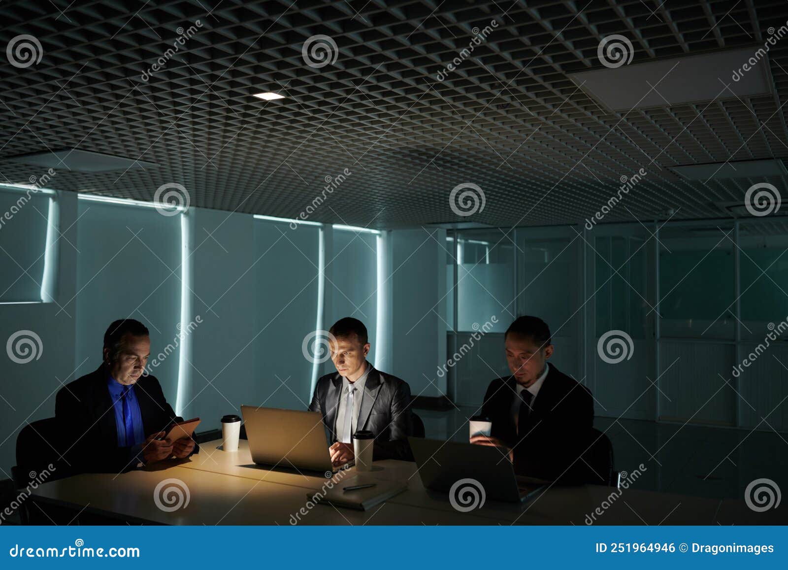 Business People Working on Secret Project Stock Photo - Image of ...
